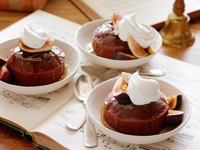 Warm Sticky Figgy Pudding Recipe | Food Network