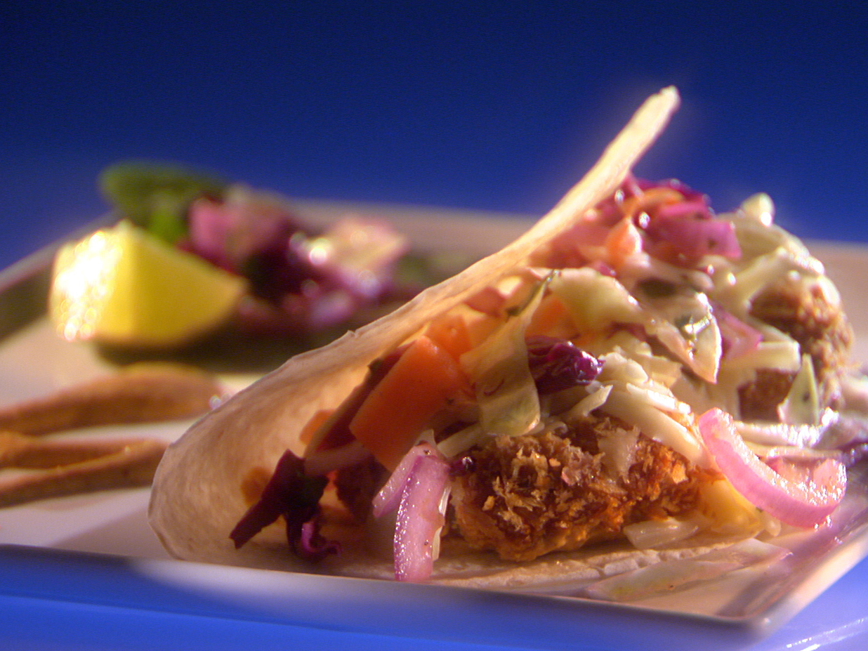 Catfish Tacos with Cilantro Lime Slaw and Chipotle Cream Sauce Recipe ...
