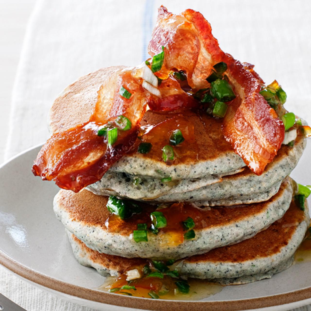 Blue Cornmeal Pancakes