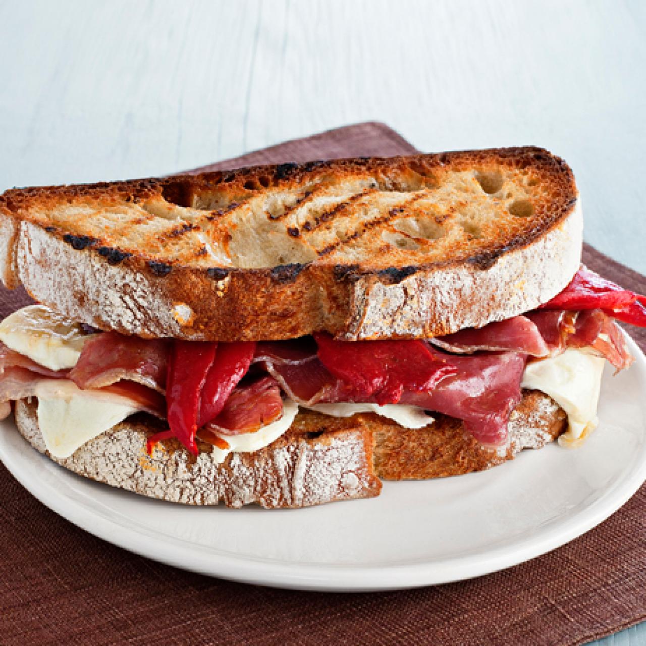 Prosciutto Panino Rolled In Mozzarella Cheese