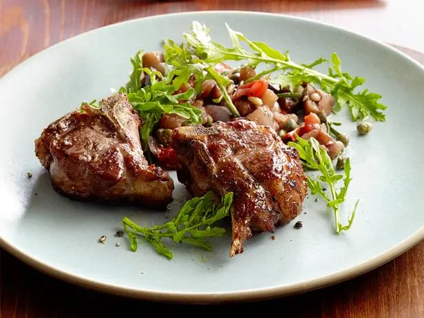 how to cook lamb chops food network