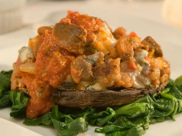 how to cook portobello mushrooms stuffed with sausage