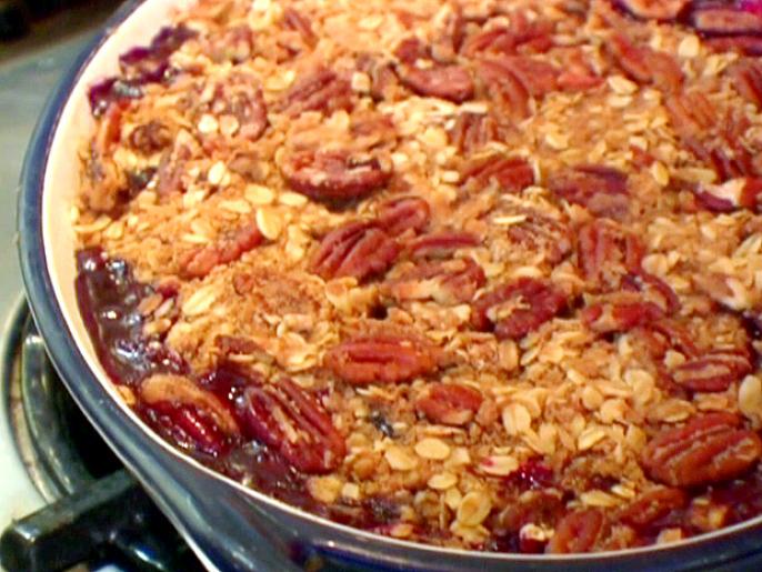 Blueberry Pecan Crumble Recipe | Dave Lieberman | Food Network