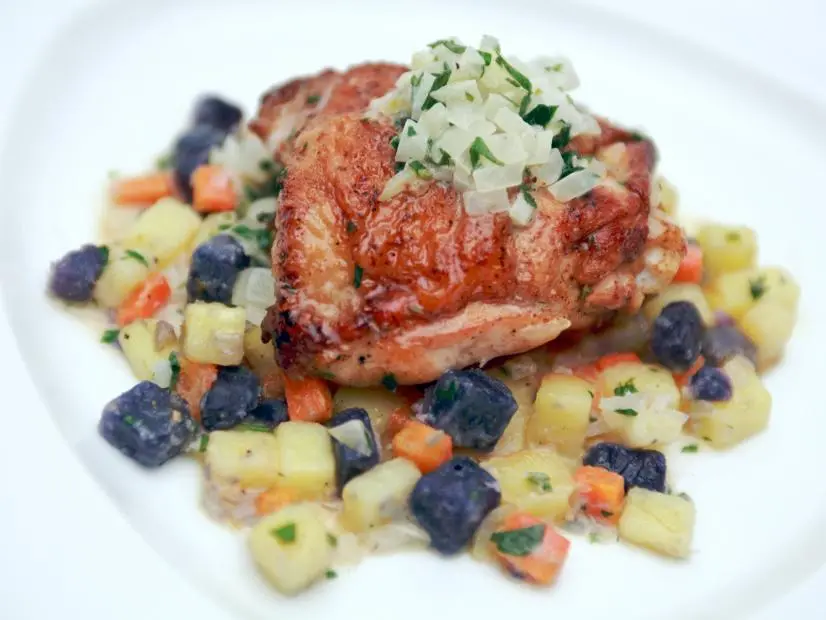 Pan Sauteed Butter Chicken and Potatoes Recipe | Doreen Fang | Food Network