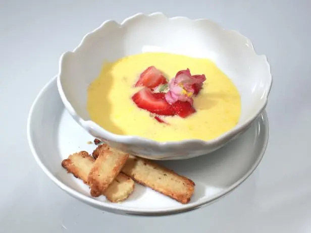 Limoncello and Meyer Lemon Sabayon with Crispy Macadamia Cakes and ...