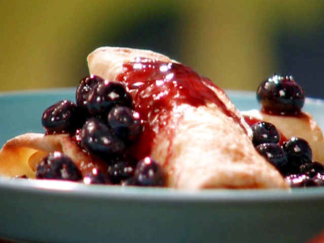 Blueberry-Lemon Cheese Blintzes Recipe - Chef's Resource Recipes