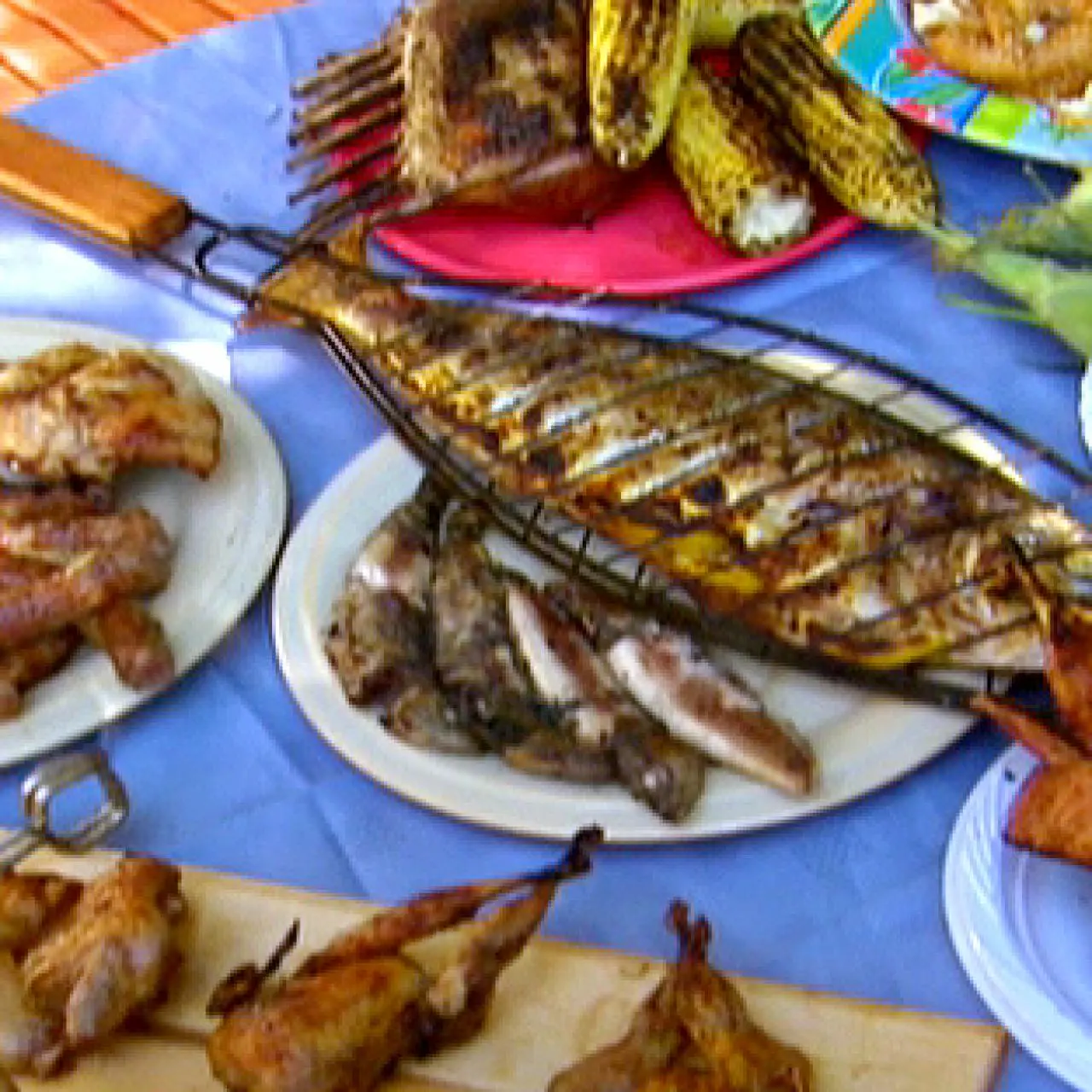 Whole Grilled Bluefish