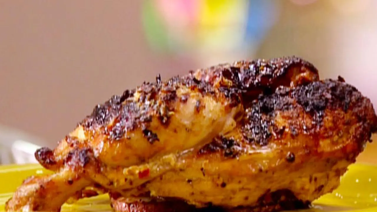Grilled Chicken with Dijon and Meyer Lemon Recipe | Anne Burrell | Food ...