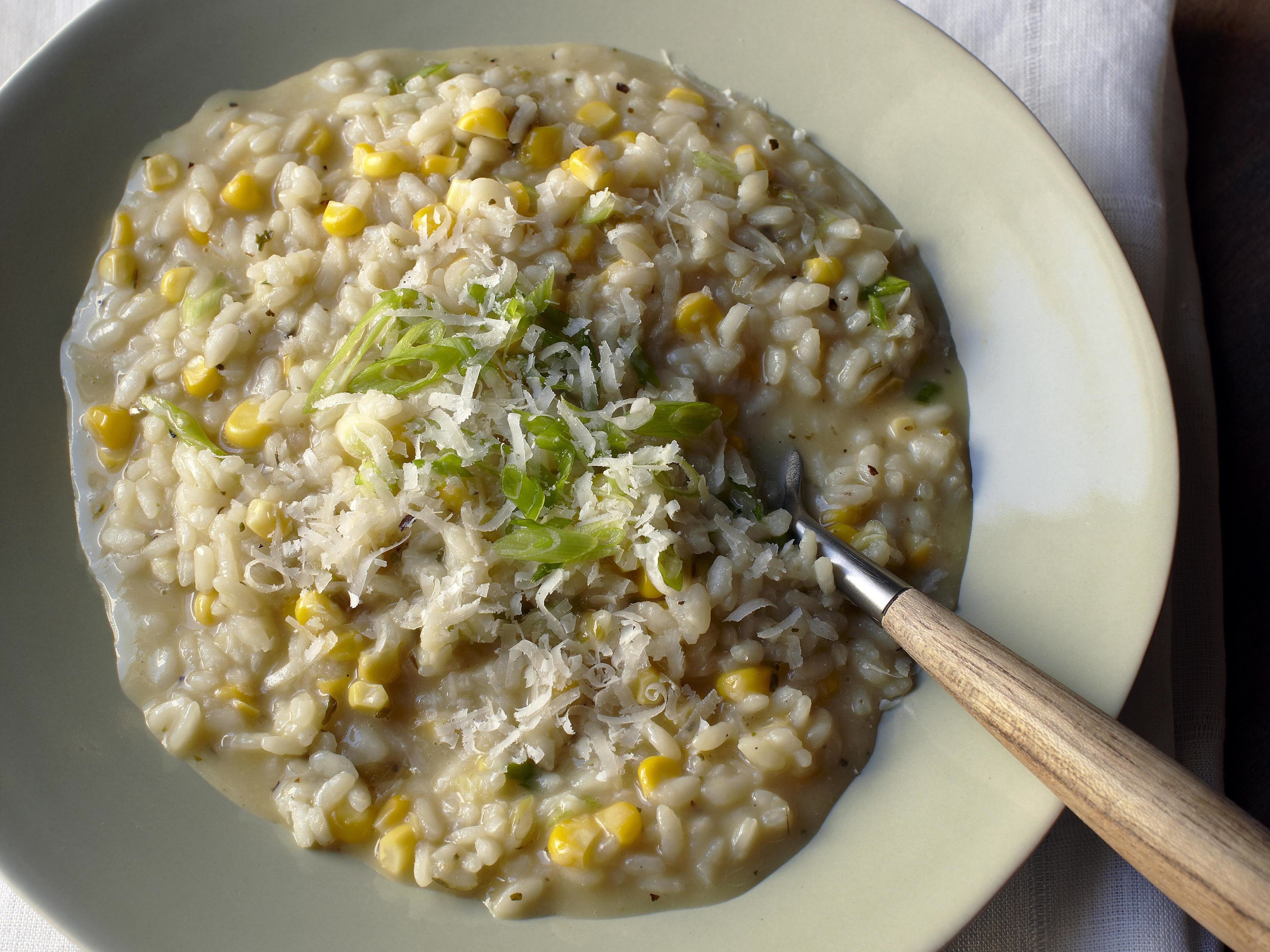Sweet Corn Risotto with Herbes de Provence Recipe - Chef's Resource Recipes