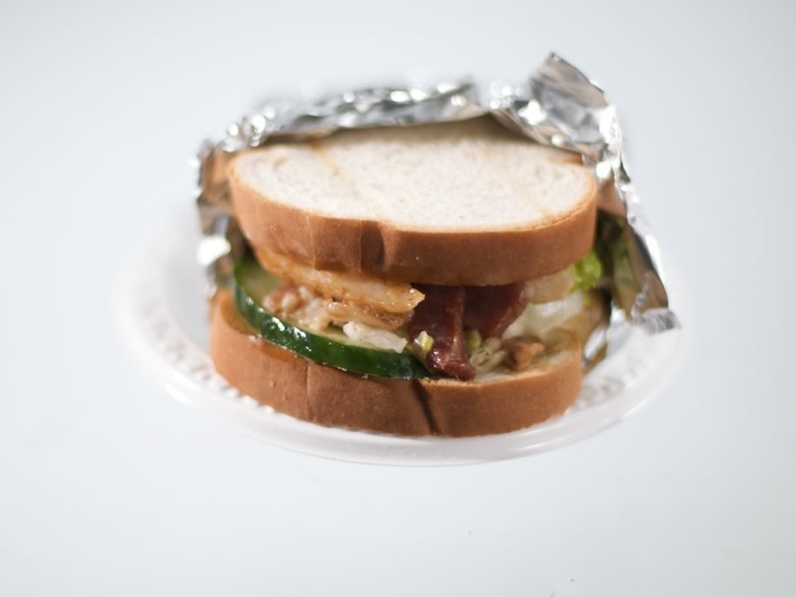 BLC (Bacon, Lettuce and Cucumber) with Spicy Cumin-Mint Mayo Recipe ...