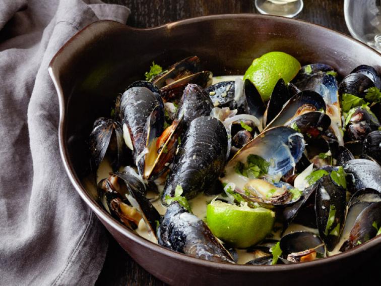 Coconut-Curry Mussels Recipe | Food Network Kitchen | Food Network
