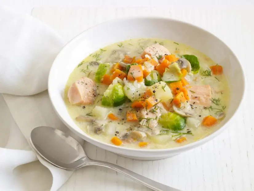 Salmon-Vegetable Chowder Recipe | Food Network Kitchen | Food Network