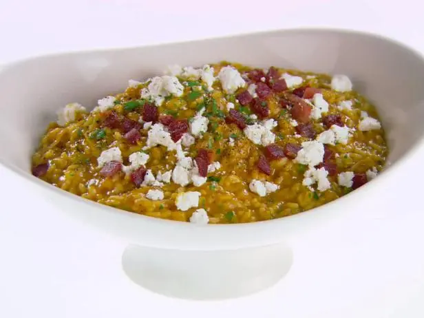 Pumpkin and Goat Cheese Risotto Recipe | Giada De Laurentiis | Food Network