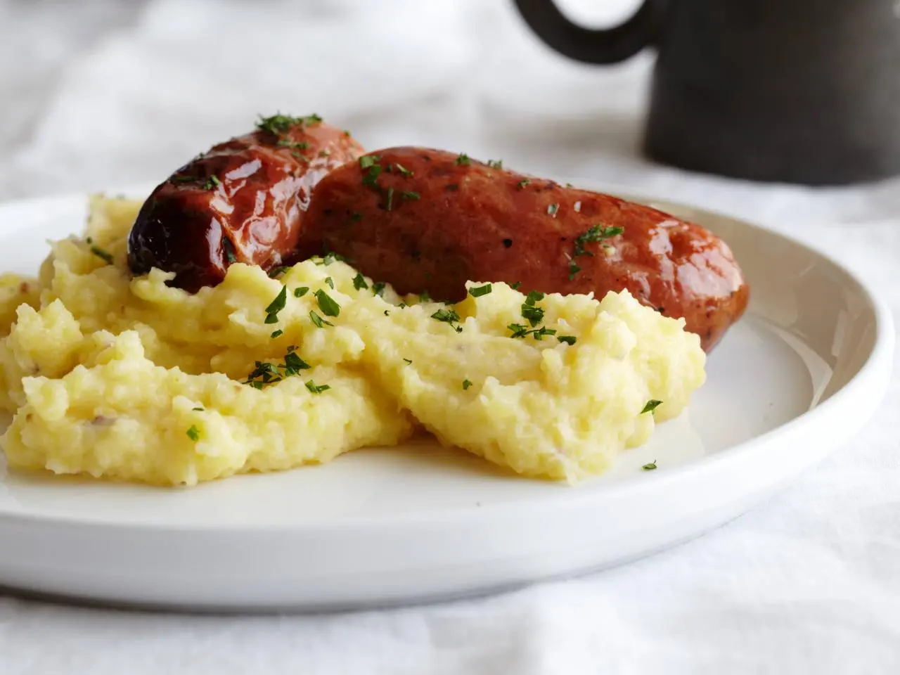 how to make mash and sausages