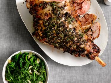Herbed Leg of Lamb With Roasted Turnips Recipe | Food Network Kitchen ...