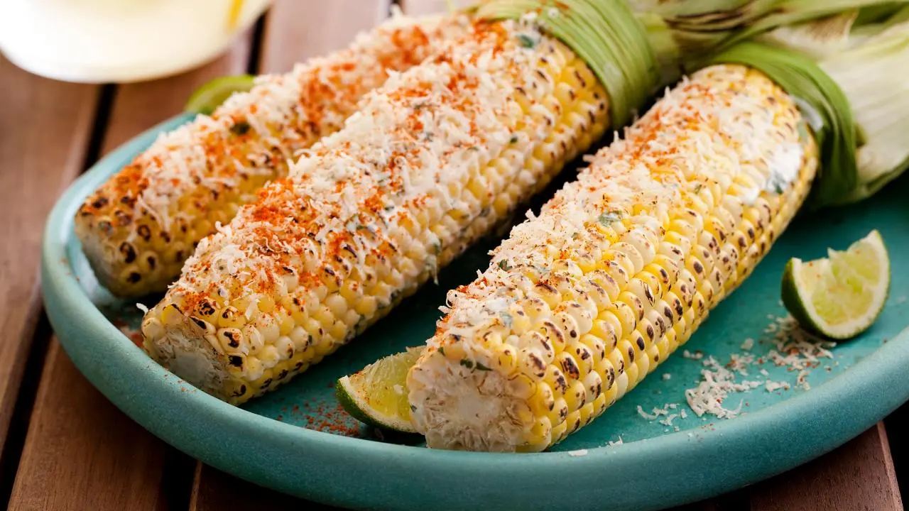 Mexican Grilled Corn Recipe | Tyler Florence | Food Network