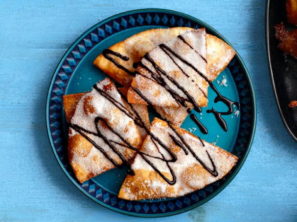Fried Tortillas With Chocolate Sauce Recipe | Food Network Kitchen ...