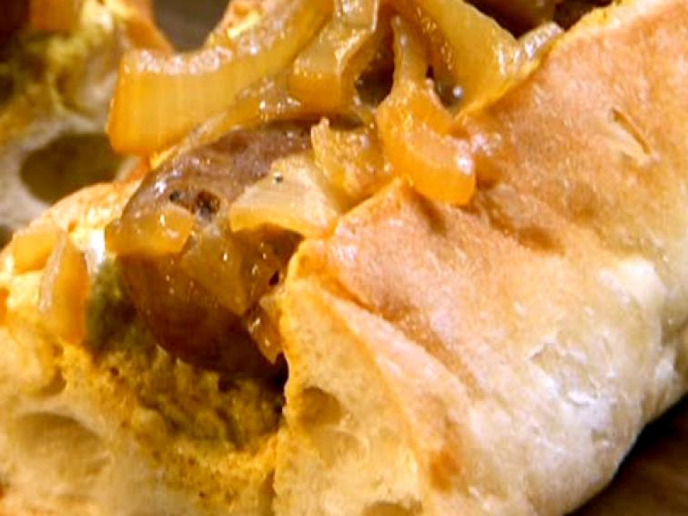 Beer Braised Brats Sandwich Recipe | Aaron McCargo Jr. | Food Network