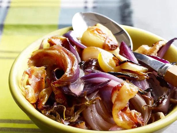 Grilled Red Onions Recipe | Food Network Kitchen | Food Network