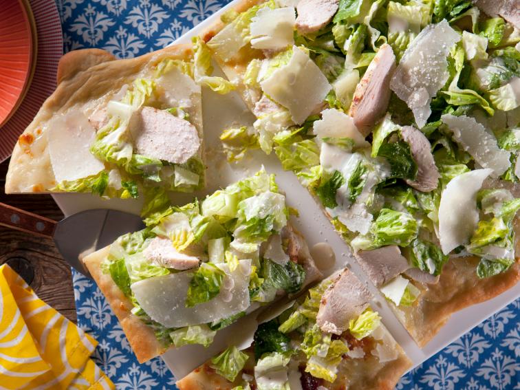 Chopped Caesar Salad Pizza Recipe | Kelsey Nixon | Food Network