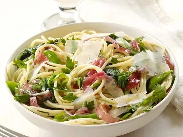 Spaghetti With Snap Peas and Prosciutto Recipe - Chef's Resource Recipes