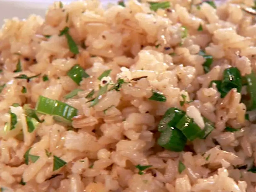 Herbed Brown Rice Pilaf Recipe | The Neelys | Food Network
