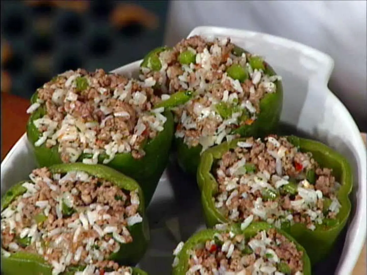 Rice and meat stuffed peppers store