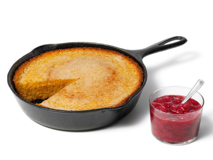 Skillet Cornbread With Strawberry Jam Recipe | Alex Guarnaschelli ...