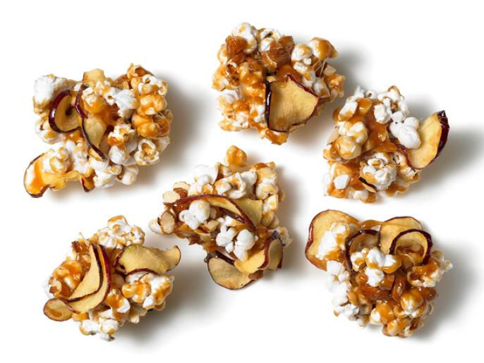 Caramel Apple Popcorn Clusters Recipe | Food Network Kitchen | Food Network