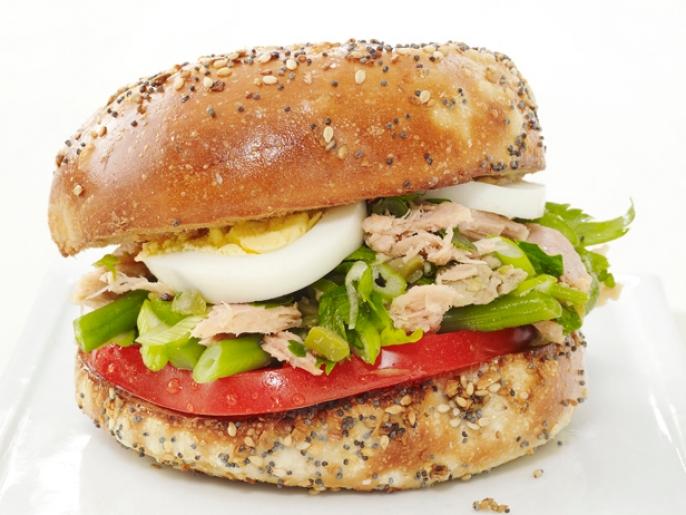 Tuna Bagel Nicoise Recipe | Food Network Kitchen | Food Network