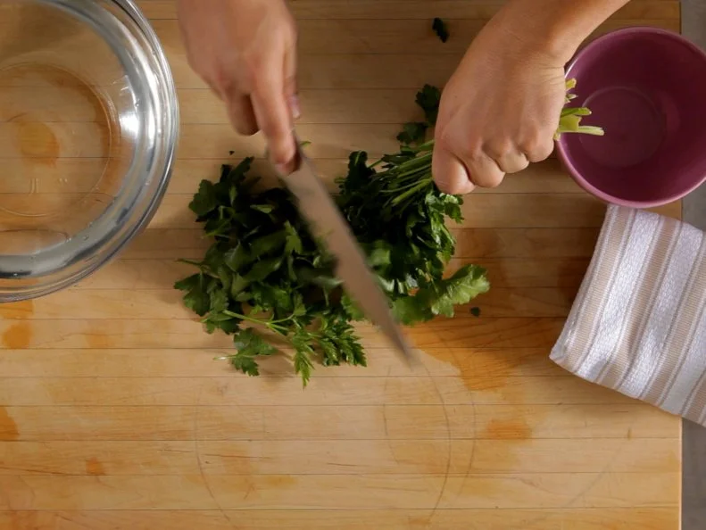 How to Wash and Chop Herbs : Food Network | Food Network