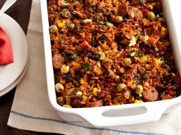 Homemade Three Meat Stuffing Recipe | Ingrid Hoffmann | Food Network