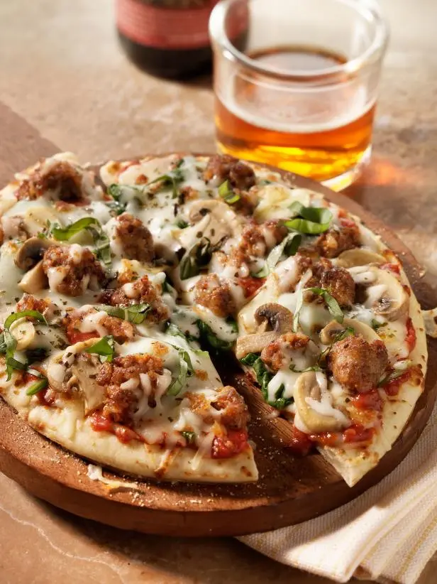 Sausage Florentine Pizza Recipe | Food Network
