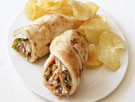 Ginger Chicken Naan Wraps Recipe | Food Network Kitchen | Food Network