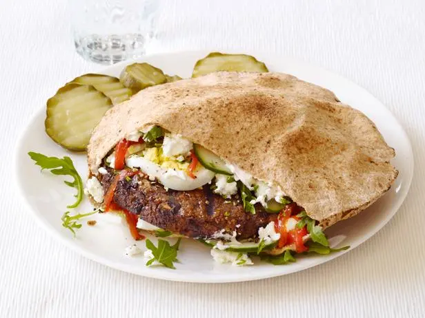 Veggie Burger Pockets Recipe | Food Network Kitchen | Food Network