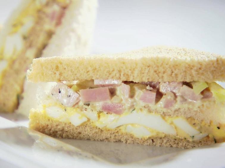 Ham and Egg Tea Sandwiches Recipe | Sandra Lee | Food Network