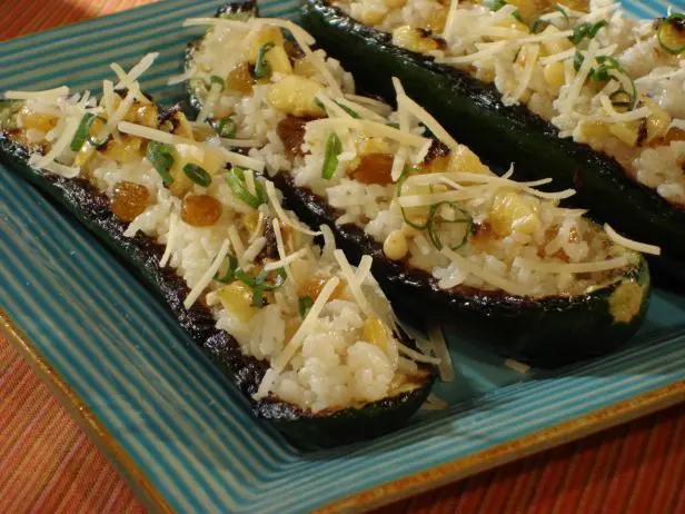 Grilled Stuffed Zucchini Recipe | Food Network