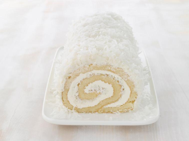 Coconut Roulade With Rum Buttercream Recipe | Food Network Kitchen ...