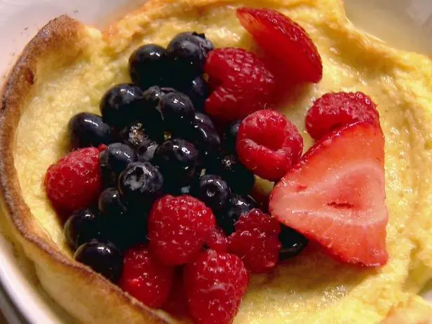 Tri-Berry Oven Pancakes Recipe | Ina Garten | Food Network