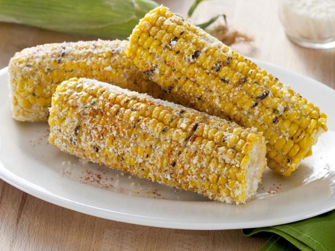 Spicy Parmesan Herb Corn on the Cob Recipe | Food Network