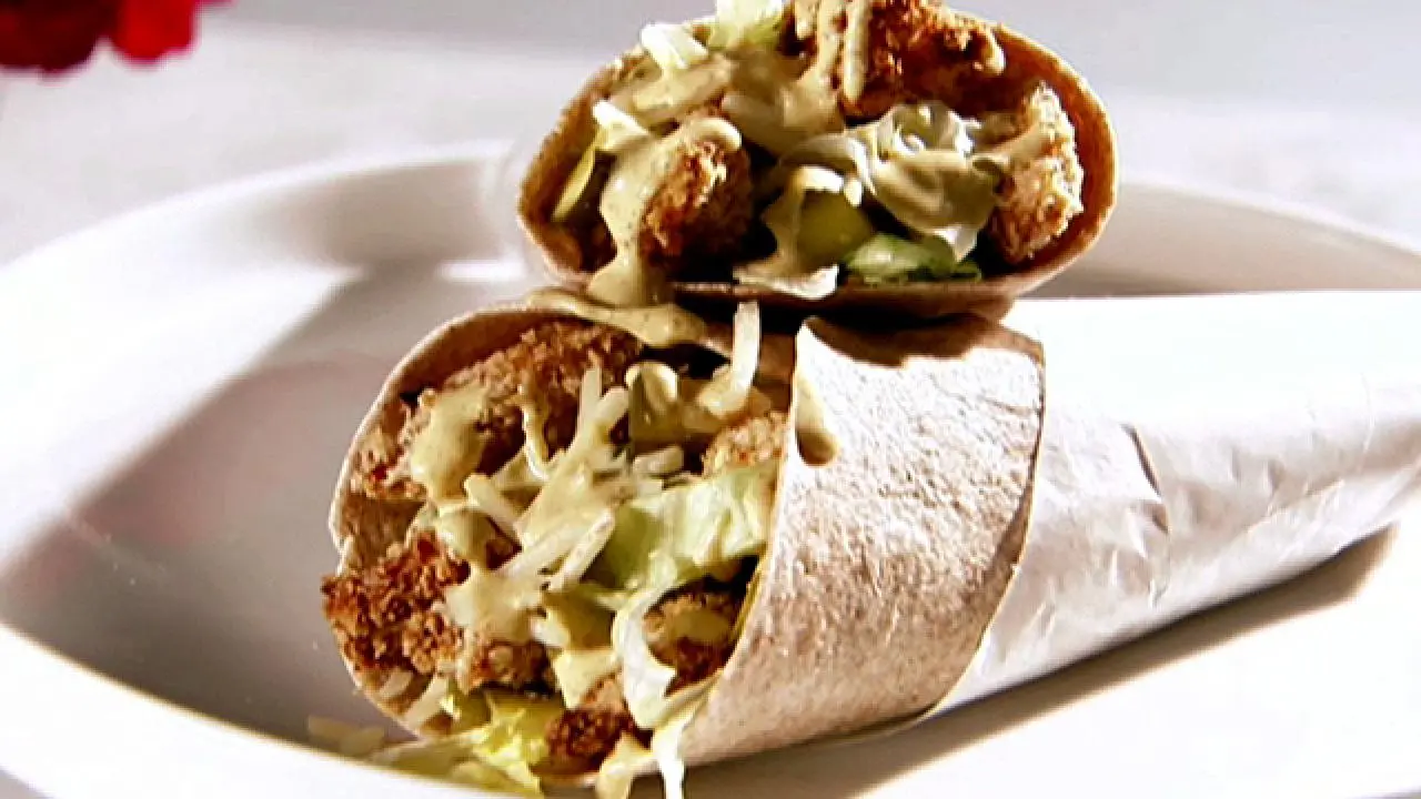 Chicken Strip Wrap with Sweet Mustard Recipe | Sandra Lee | Food Network