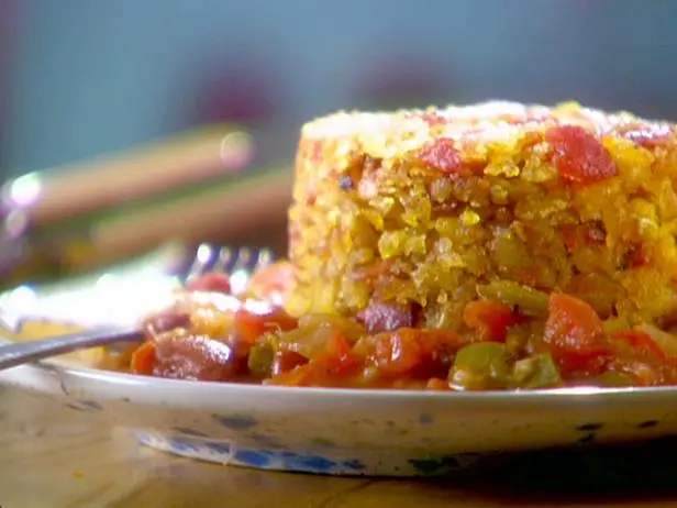 Faux-Fongo with Red Bean Gravy Recipe | Sunny Anderson | Food Network