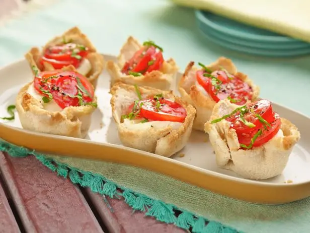 Caprese Tartlets Recipe | Melissa d'Arabian | Food Network