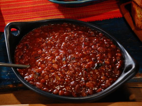 Pinto Beans with Burnt Ends Recipe | Bobby Flay | Food Network