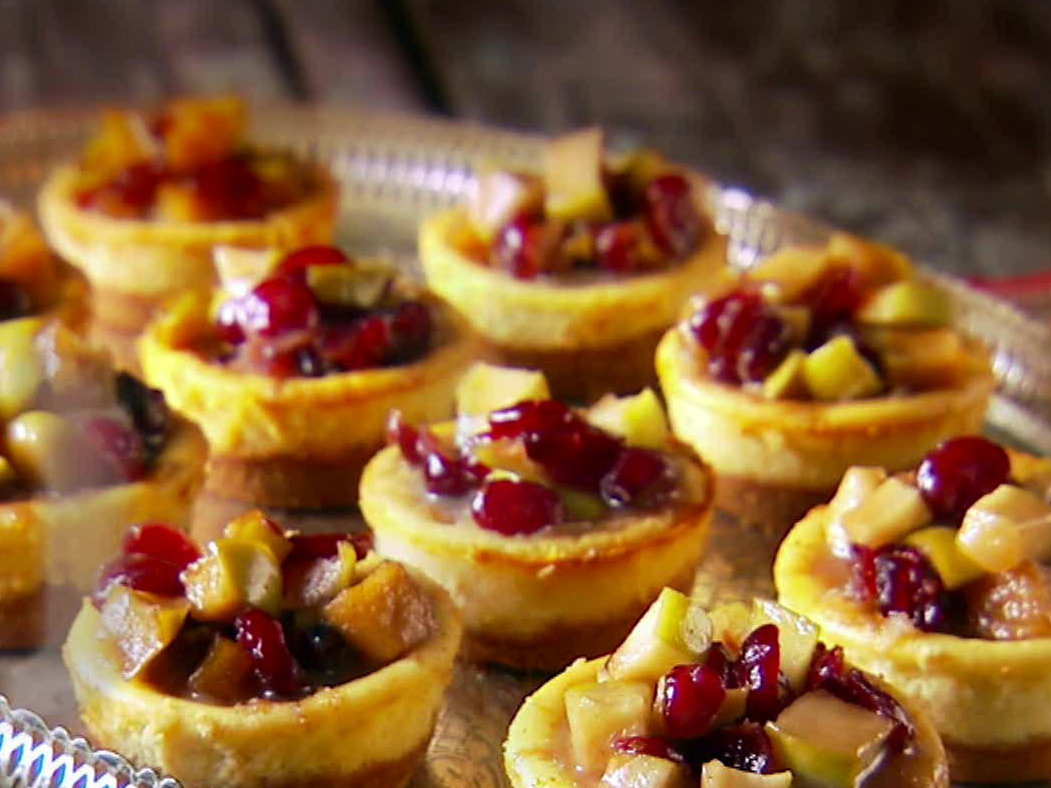 Mexican Ricotta Cheesecakes with Apple and Cranberry Compote Recipe ...