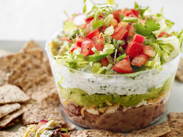 Six-Layer Bean Dip Recipe | Food Network Kitchen | Food Network