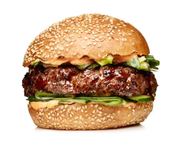 Hoisin Burgers with Grilled Scallions and Sriracha-Sesame Mayo Recipe ...