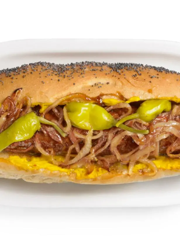 Maxwell Street Polish Sausage Sandwiches Recipe | Jeff Mauro | Food Network