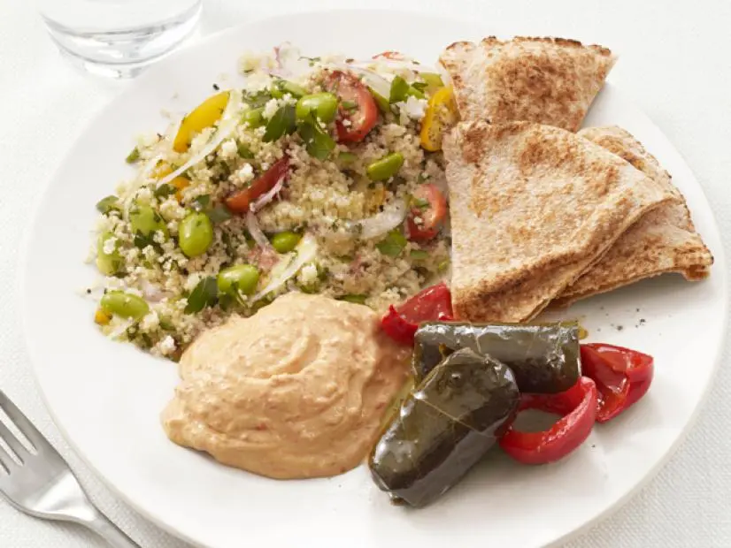 Middle Eastern–Inspired Mezze Plate Recipe | Food Network Kitchen ...