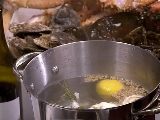 Poaching Liquid for Lobster (Court Bouillon) Recipe | Anne Burrell ...
